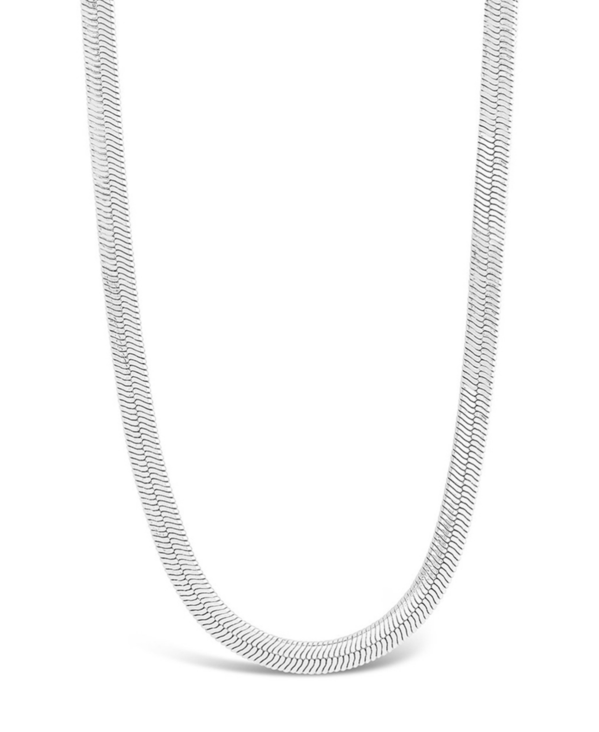 Click here for Sterling Forever Thick Herringbone Chain - Silver prices