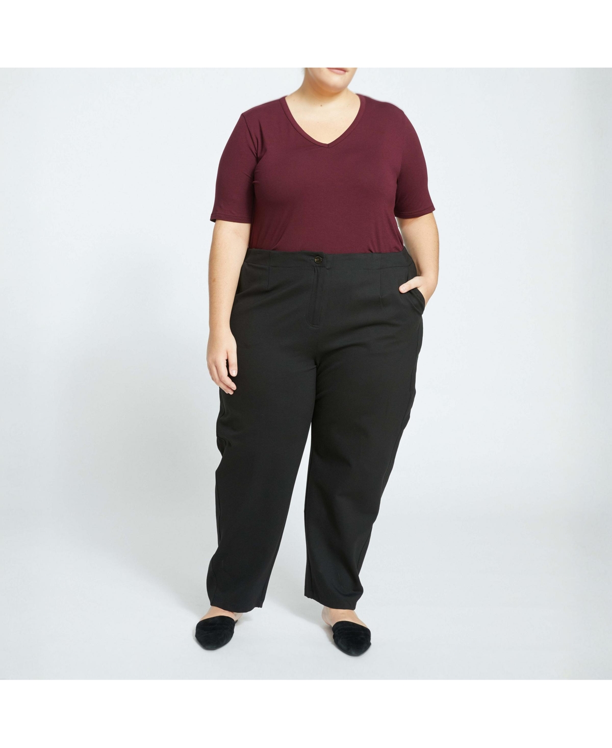 Click here for Universal Standard Plus Size Lily Liquid Jersey V-... prices