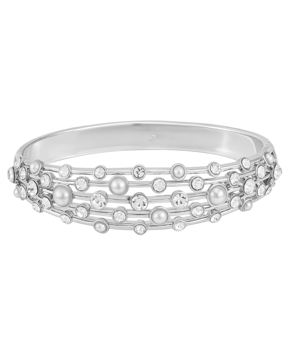 Click here for Guess Pave Stones And Imitation Pearl Bangle Brace... prices