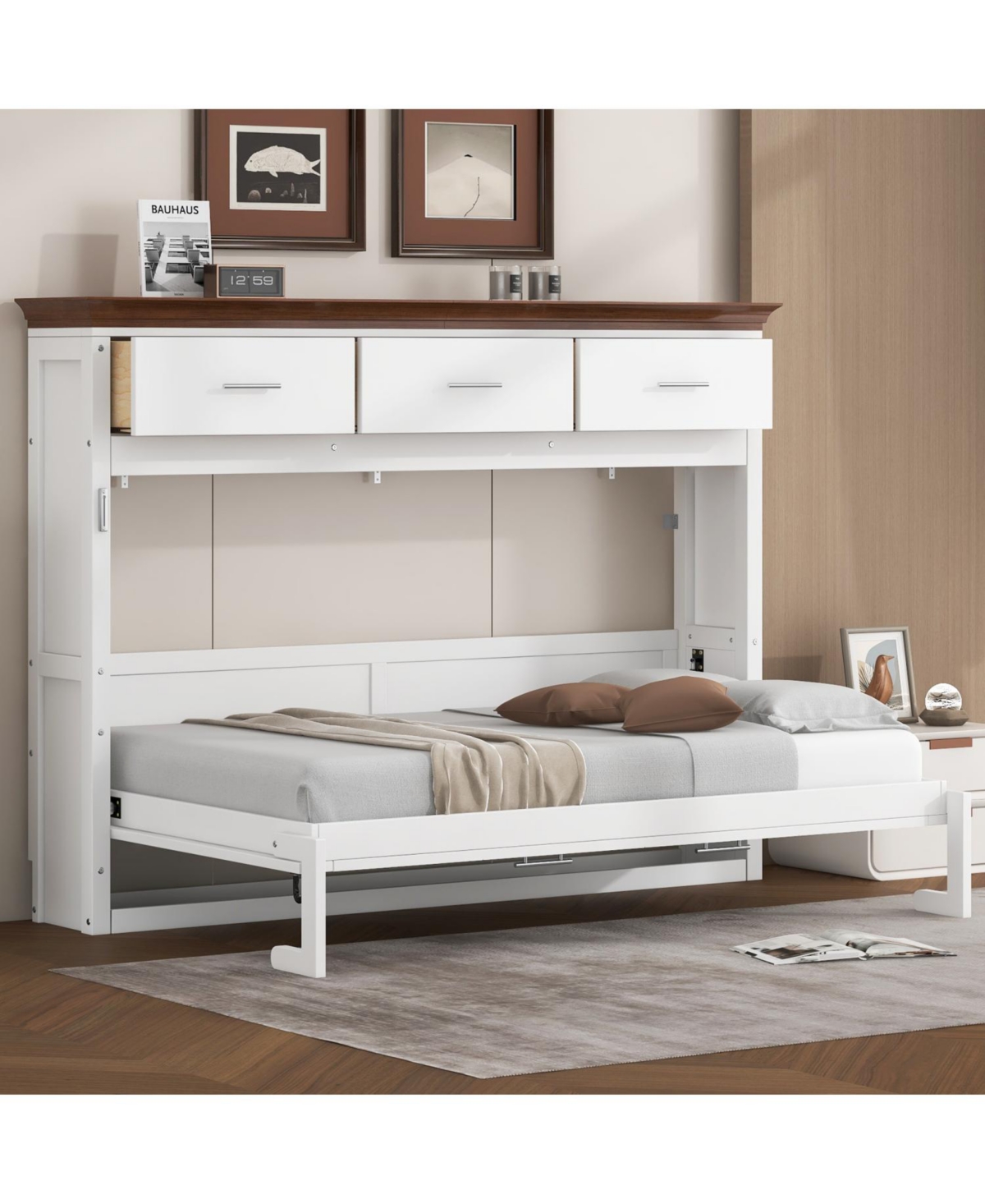 Click here for Streamdale Furniture Murphy Bed with 3 Drawers - W... prices