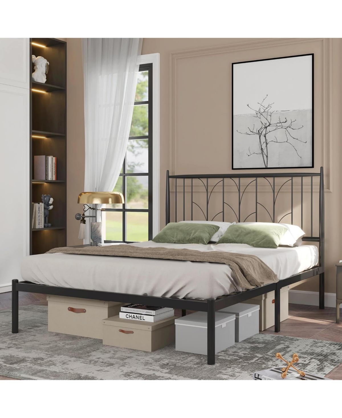 Click here for Gaomon Metal Bed Frame  Full Platform Bed with Mod... prices