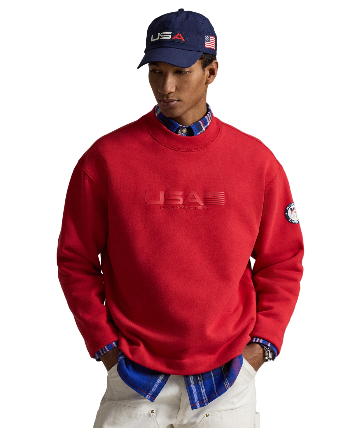 Click here for Polo Ralph Lauren Mens Team Usa Mock Neck Sweatshi... prices