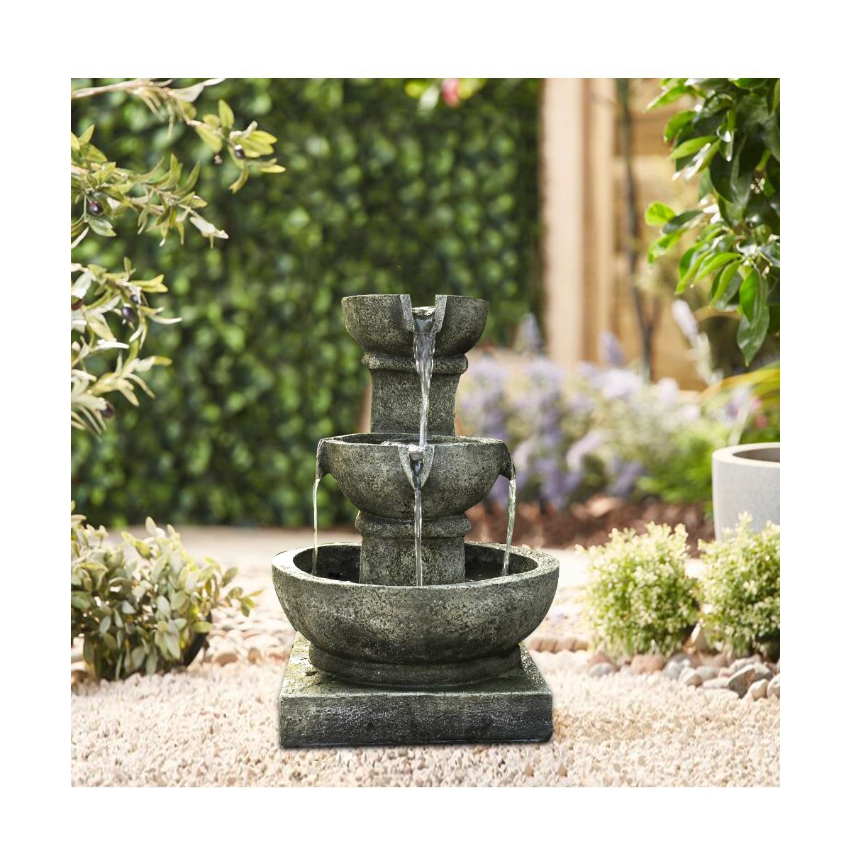 Click here for SunJet Outdoor Waterfall Fountain - Relaxing Garde... prices