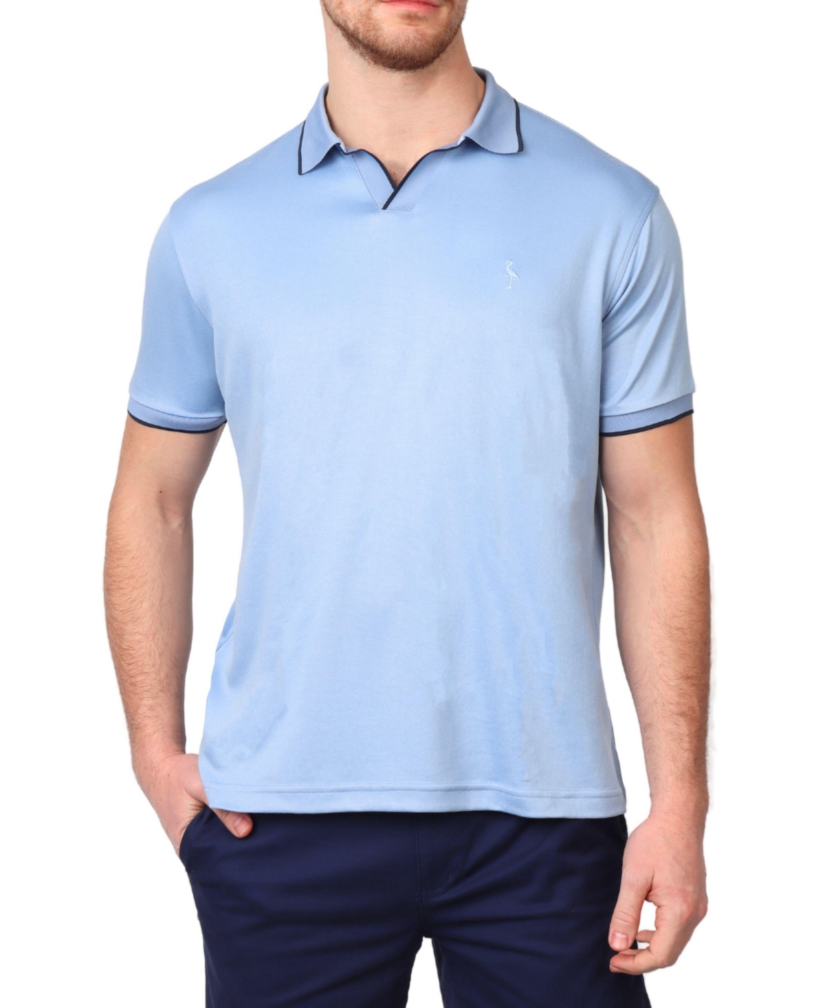 Click here for Tailorbyrd Mens Modal Pique Polo with Split Placke... prices