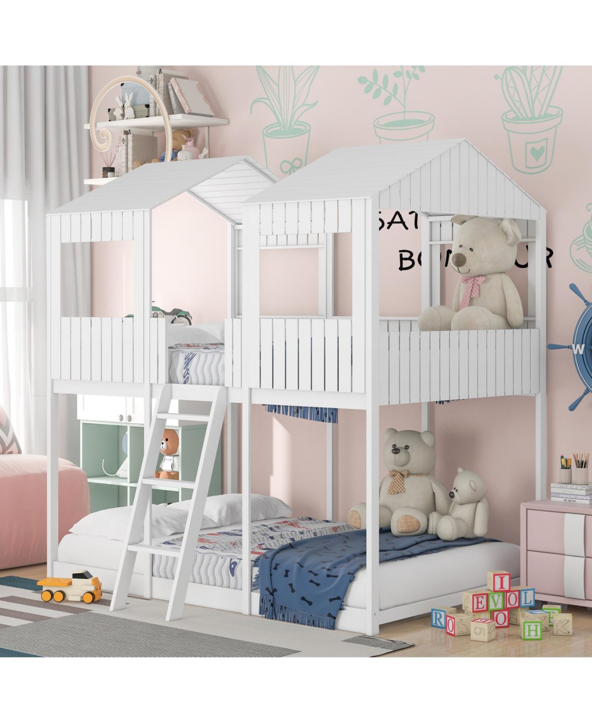 Click here for Streamdale Furniture Full Over Full Woodbunk Bed W... prices