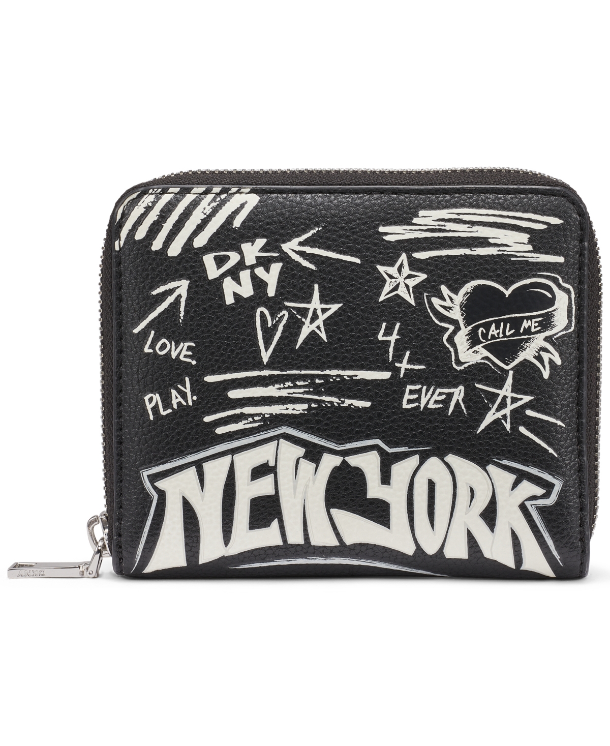 Click here for Dkny Womens Bryar Zipper Around Wallet - Black prices