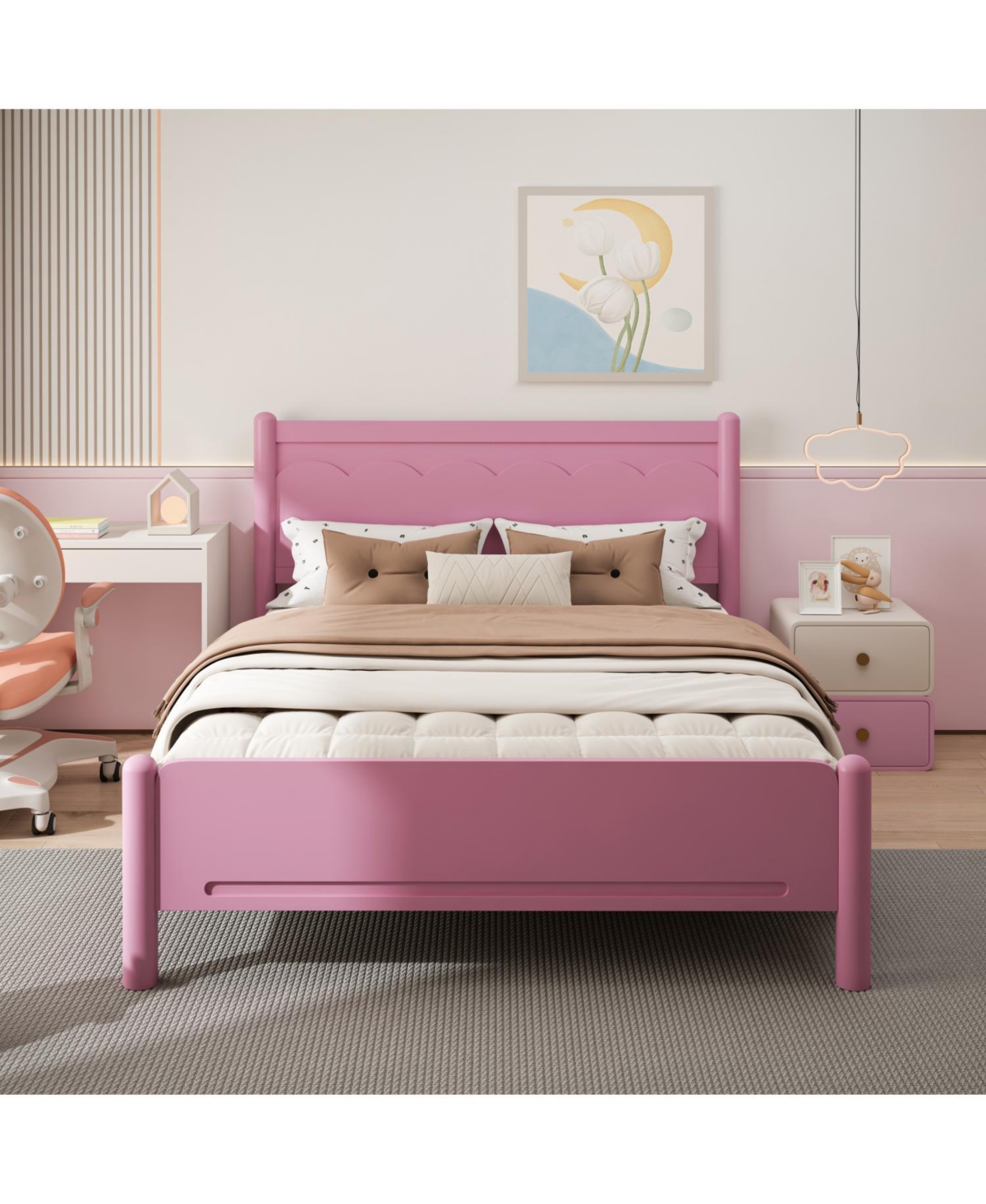 Click here for Streamdale Furniture Wood Platform Bed Frame with... prices