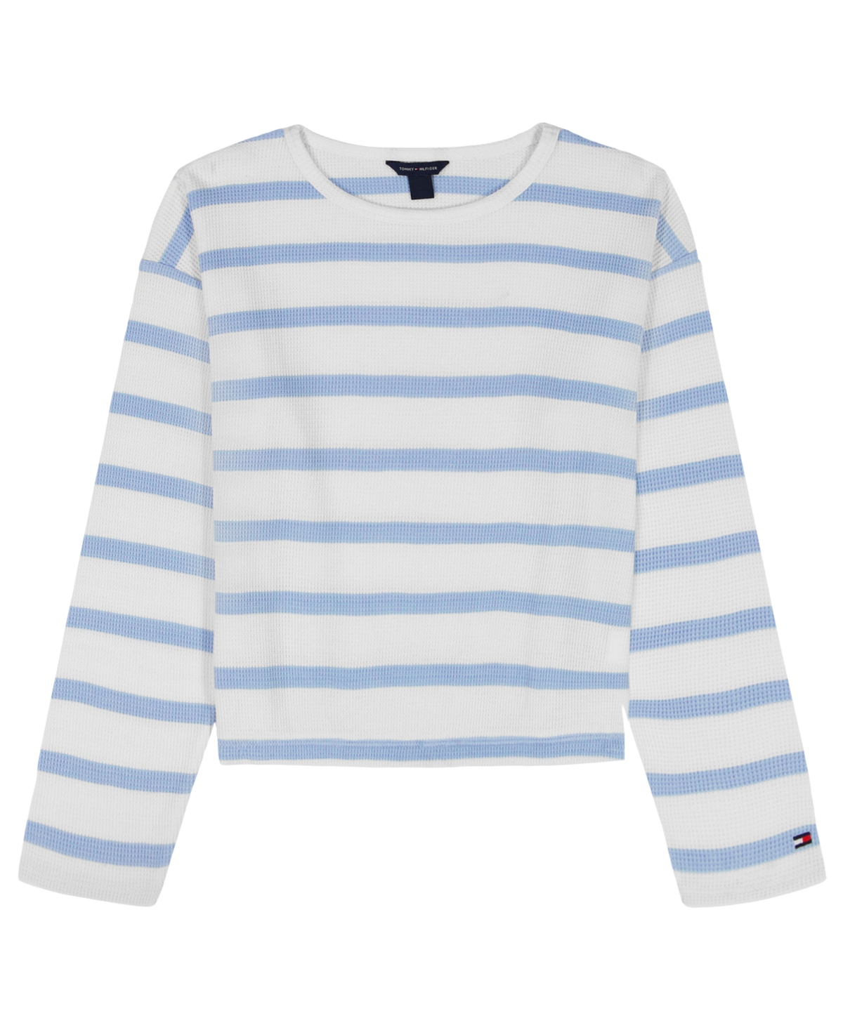 Click here for Tommy Hilfiger Girls 7-16 Waffle Stripe Round Neck... prices