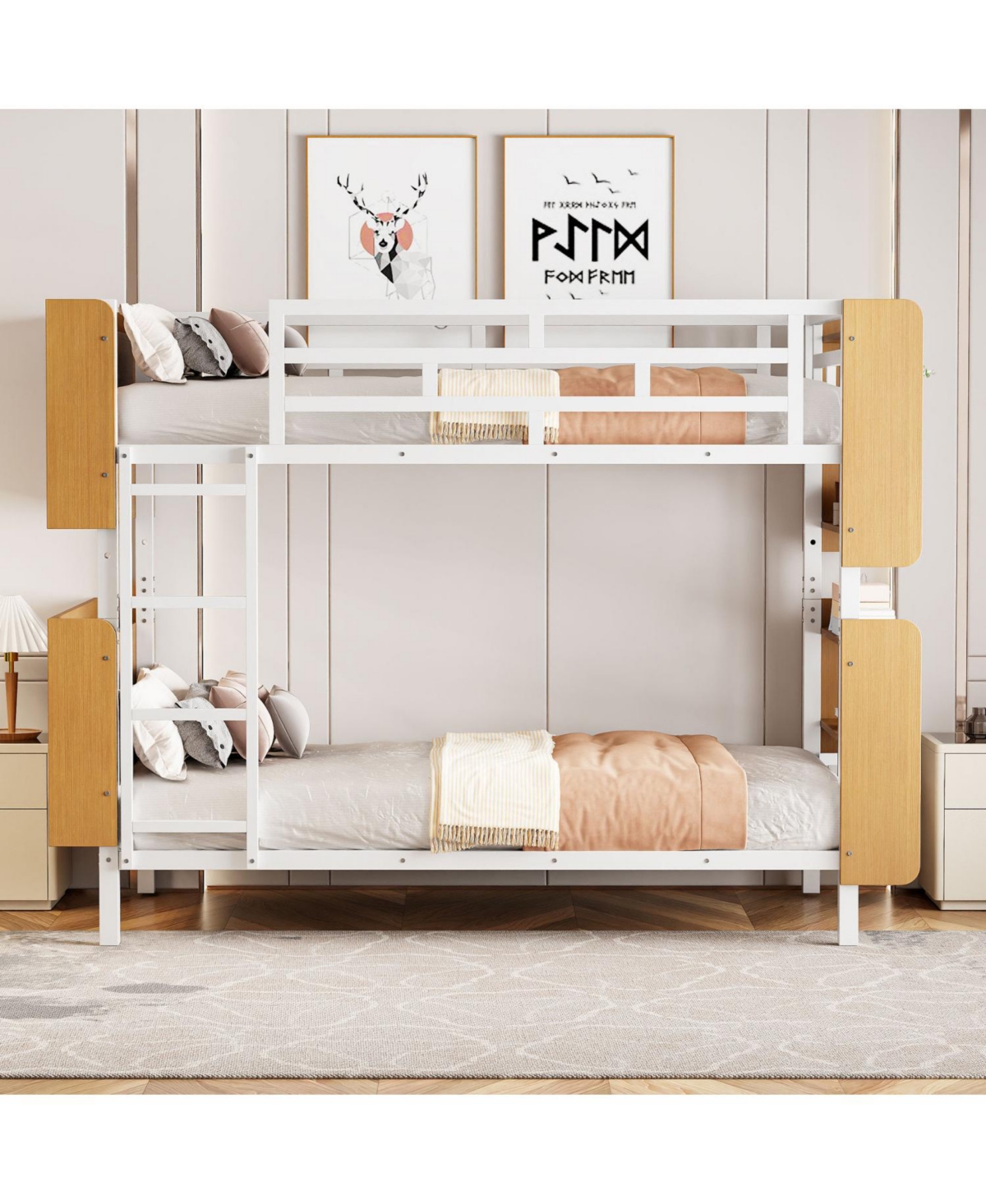 Click here for Streamdale Furniture Twin Over Twin Size Metal Bun... prices