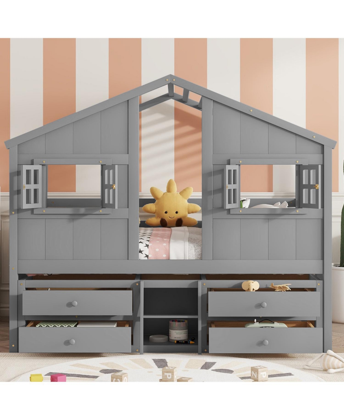 Click here for Streamdale Furniture Loft Bed with Roof Windows &... prices