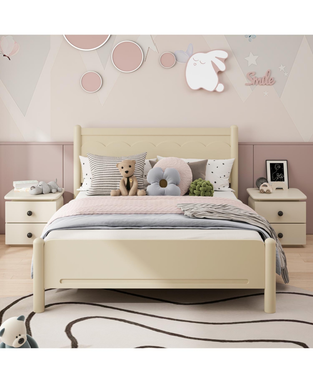 Click here for Streamdale Furniture Streamdale Queen Size Wood Pl... prices