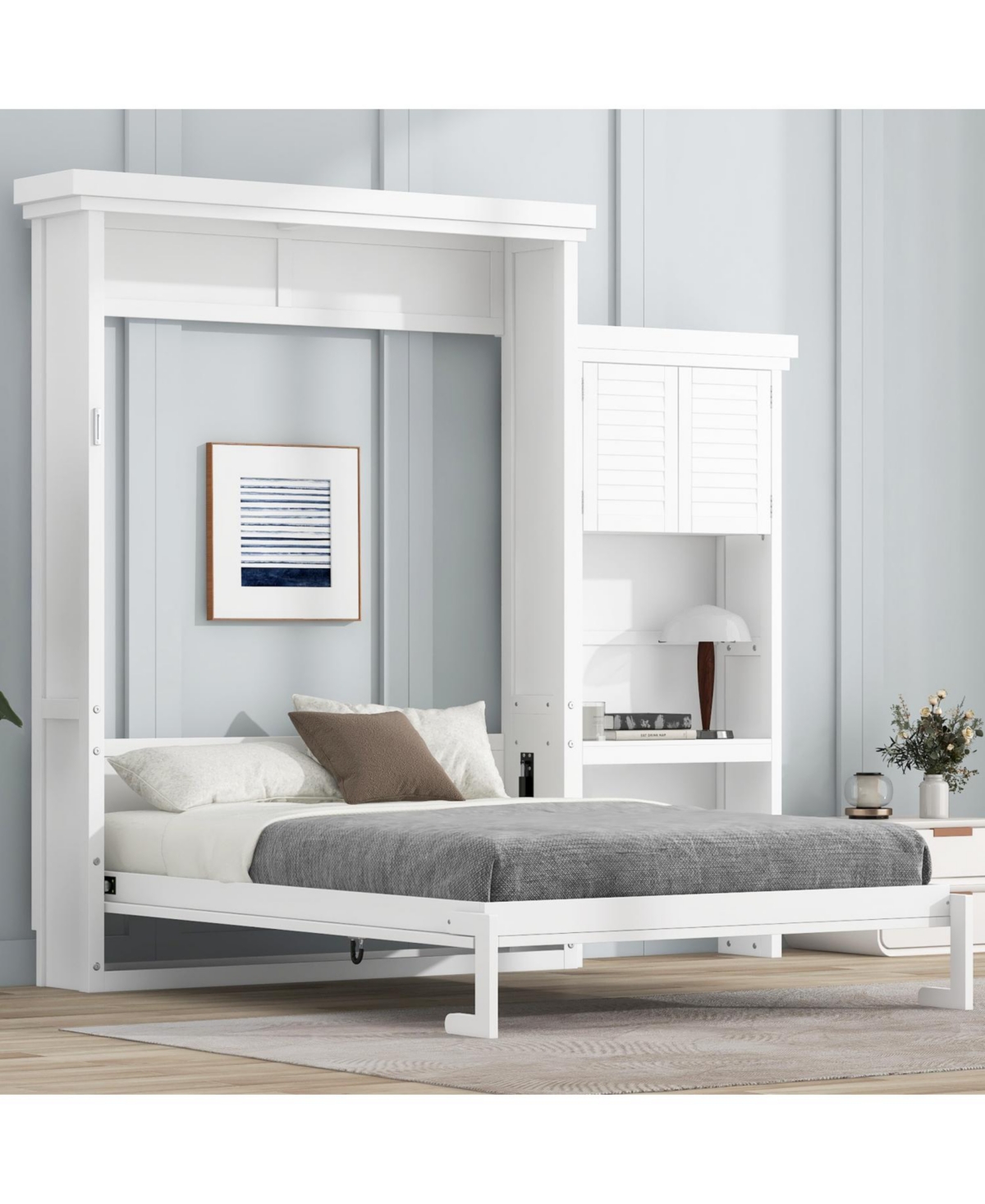 Click here for Streamdale Furniture Queen Murphy Bed with Storage... prices