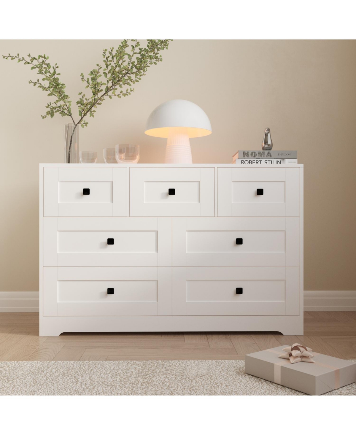 Click here for Streamdale Chest Of Drawer with 7 drawers white co... prices