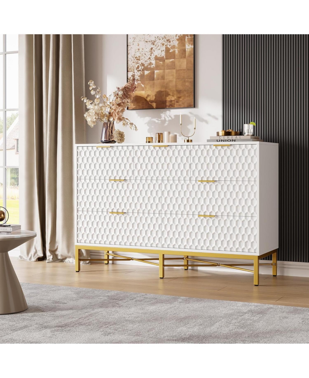 Click here for gaomon 7-Drawer Modern White Dresser  Deep Drawers... prices