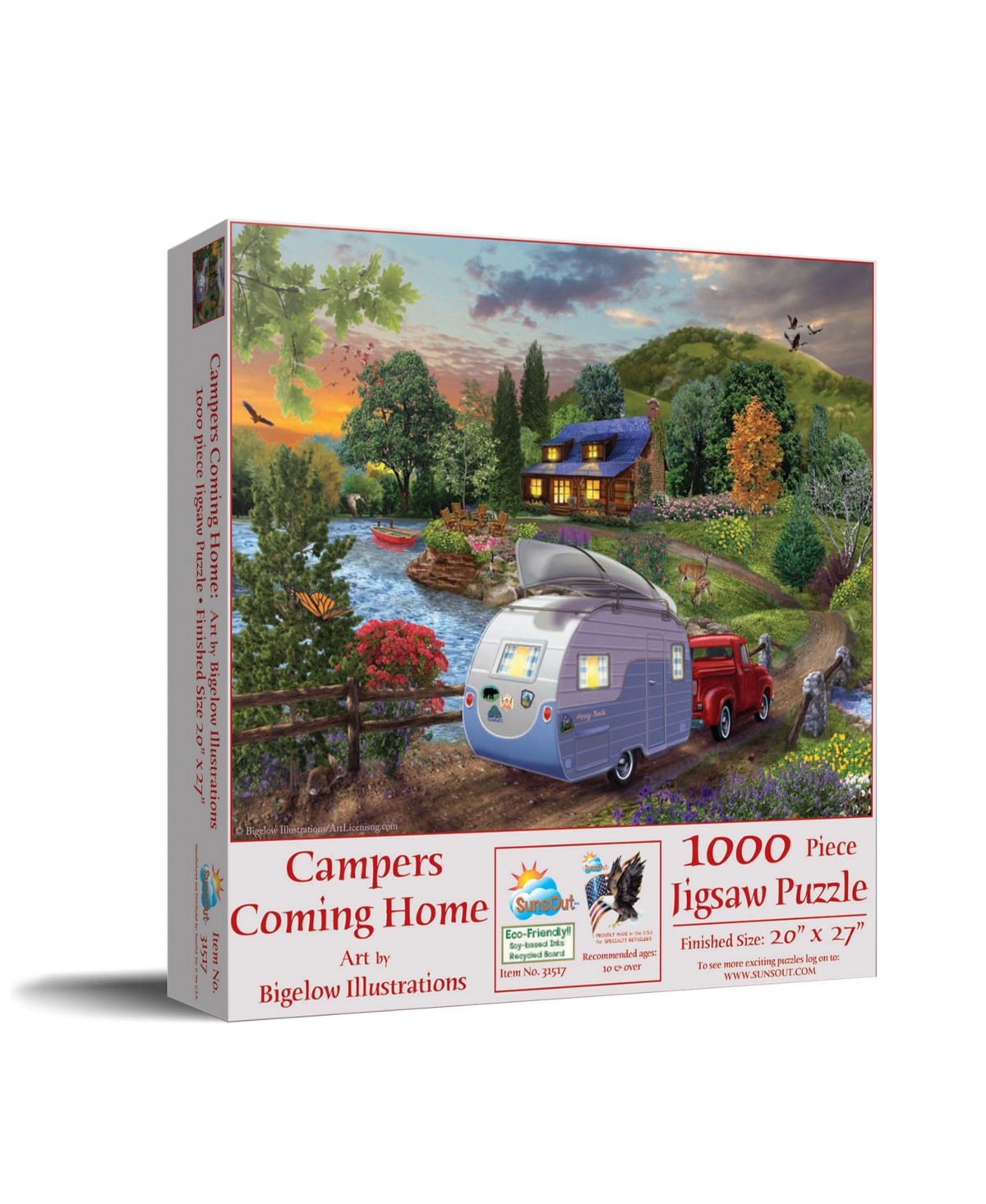 Click here for SunsOut Campers Coming Home 1000 piece Jigsaw Puzz... prices