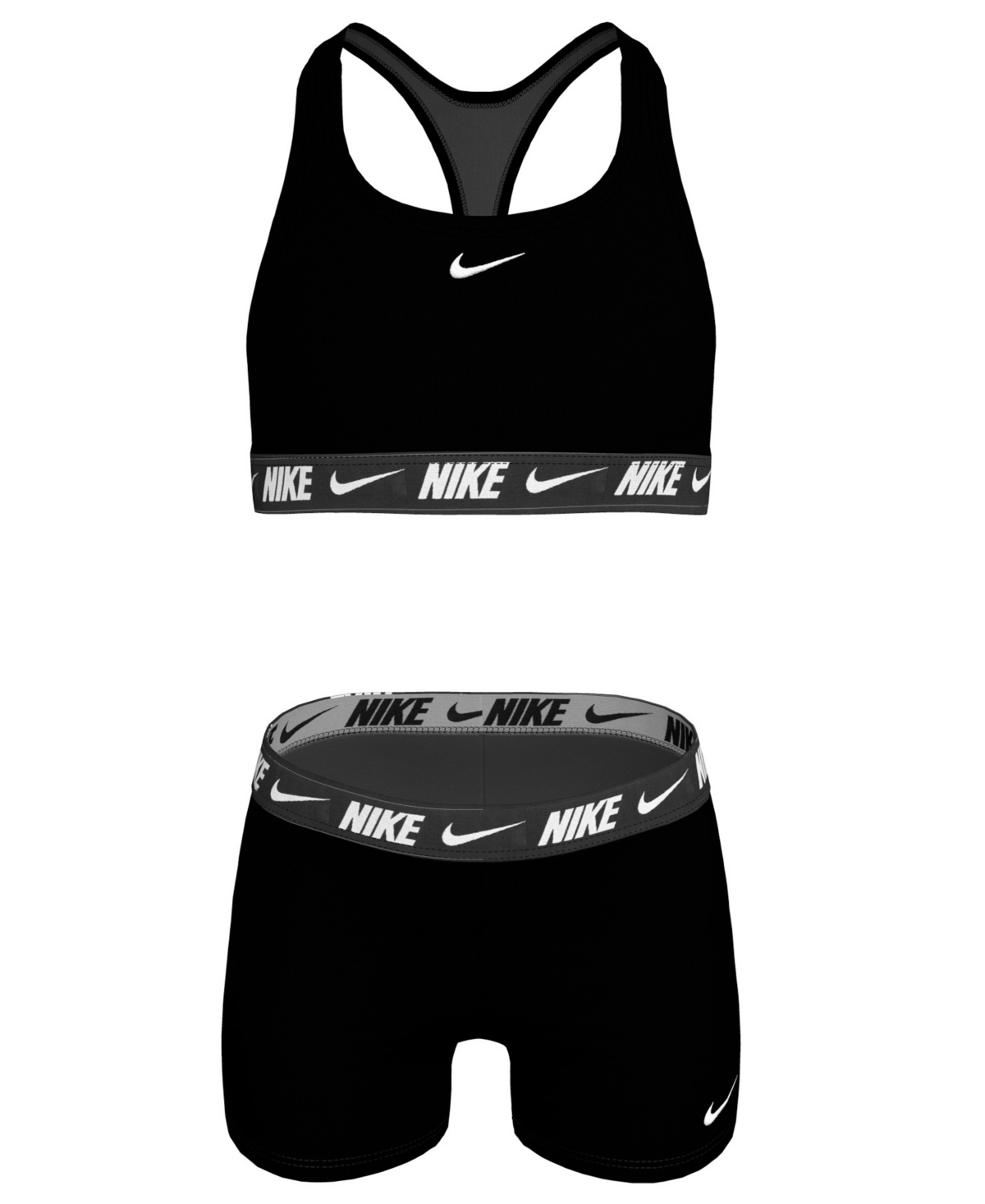 Click here for Nike Girls 7-16 Racerback Swim Bikini Top and Shor... prices