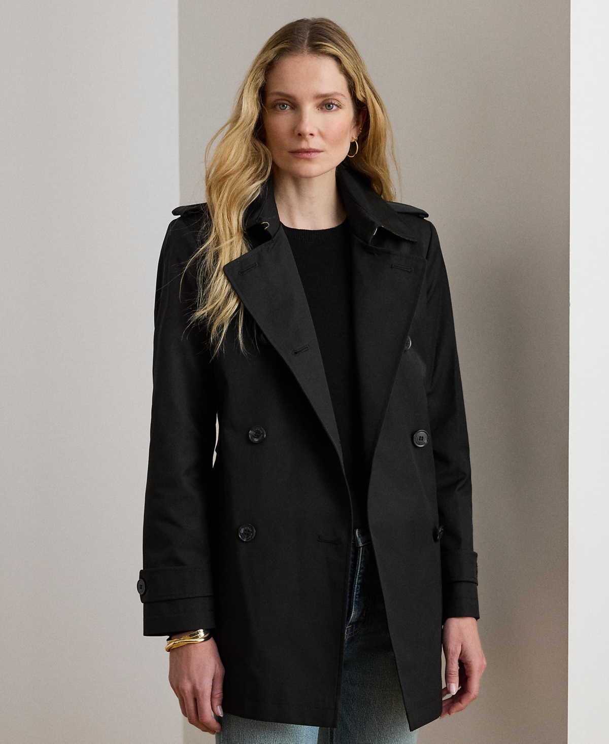 Click here for Lauren Ralph Lauren Womens Short Belted Trench Coa... prices