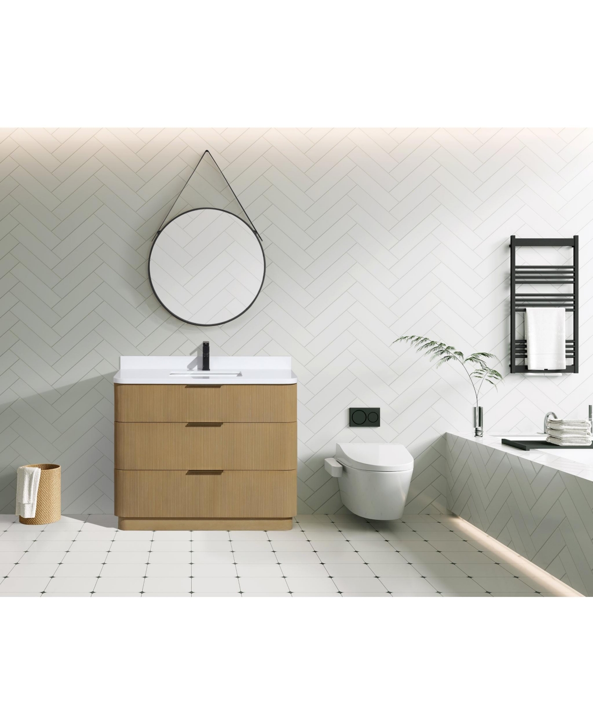 Click here for Ari Bath  Calamigo 42  Oak Finish - Oak prices