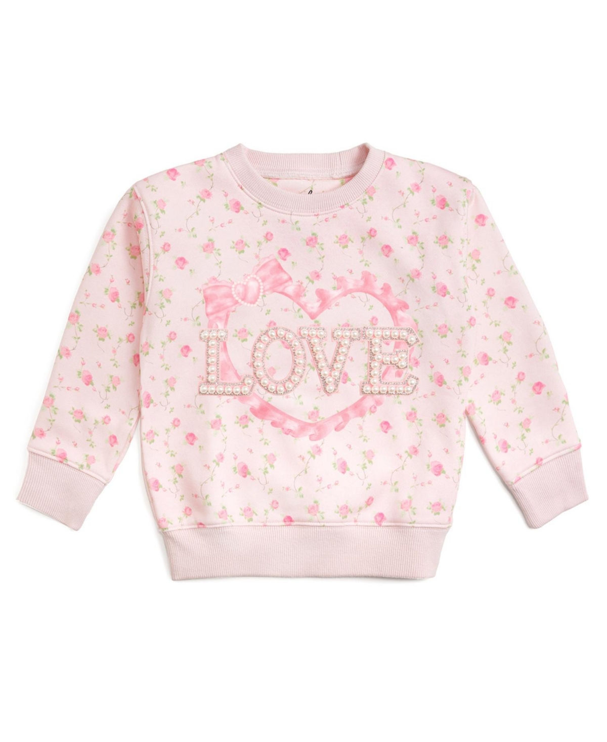 Click here for Sweet Wink Baby Girls Pink Rose Love Patch Sweatsh... prices