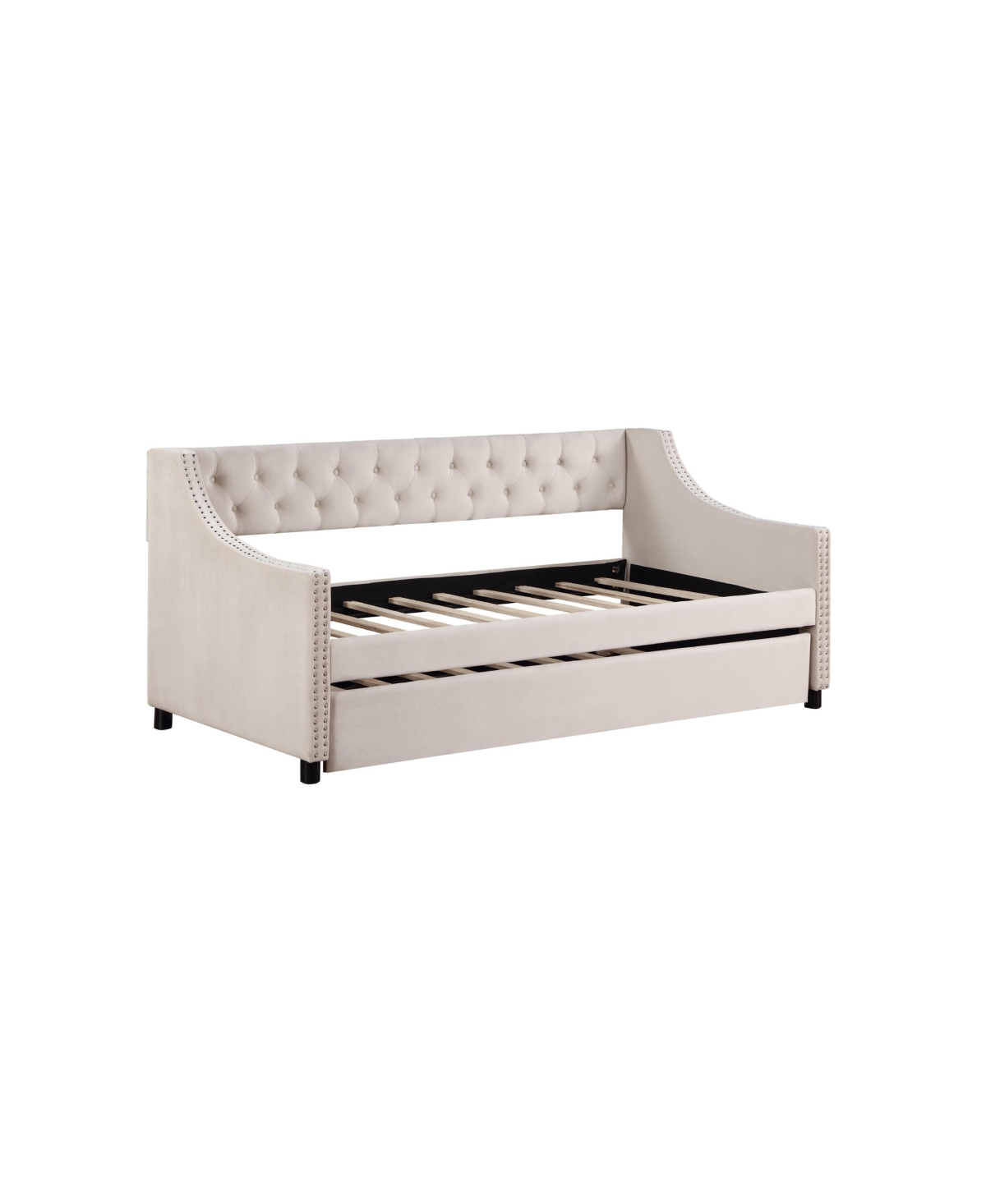 Click here for Daybed with Trundle Upholstered Tufted Sofa Bed wi... prices