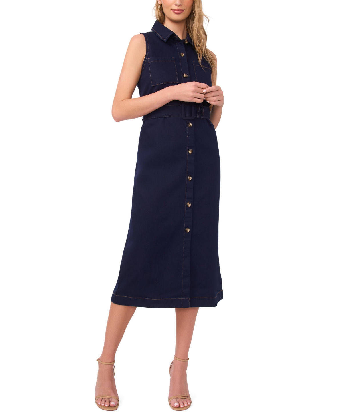 Click here for Vince Camuto Womens Collared Neck Dress - Classic... prices