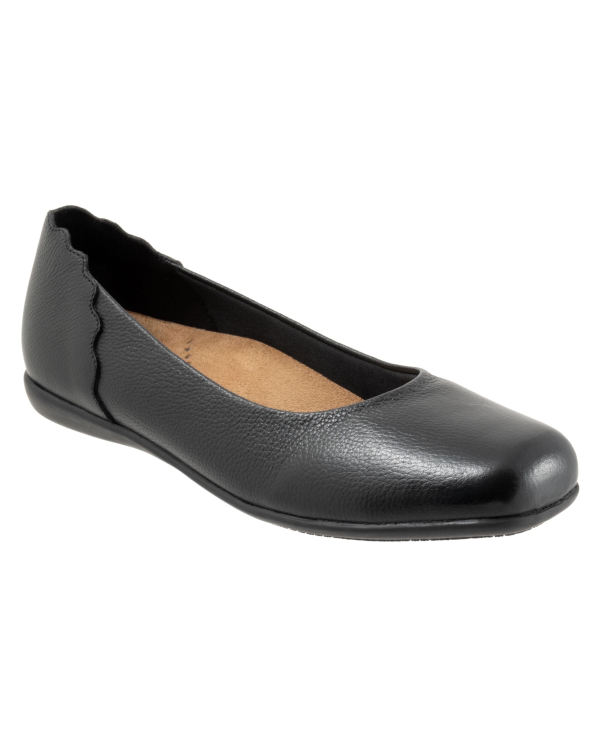 Click here for Trotters Womens Sunny Flat - Black prices