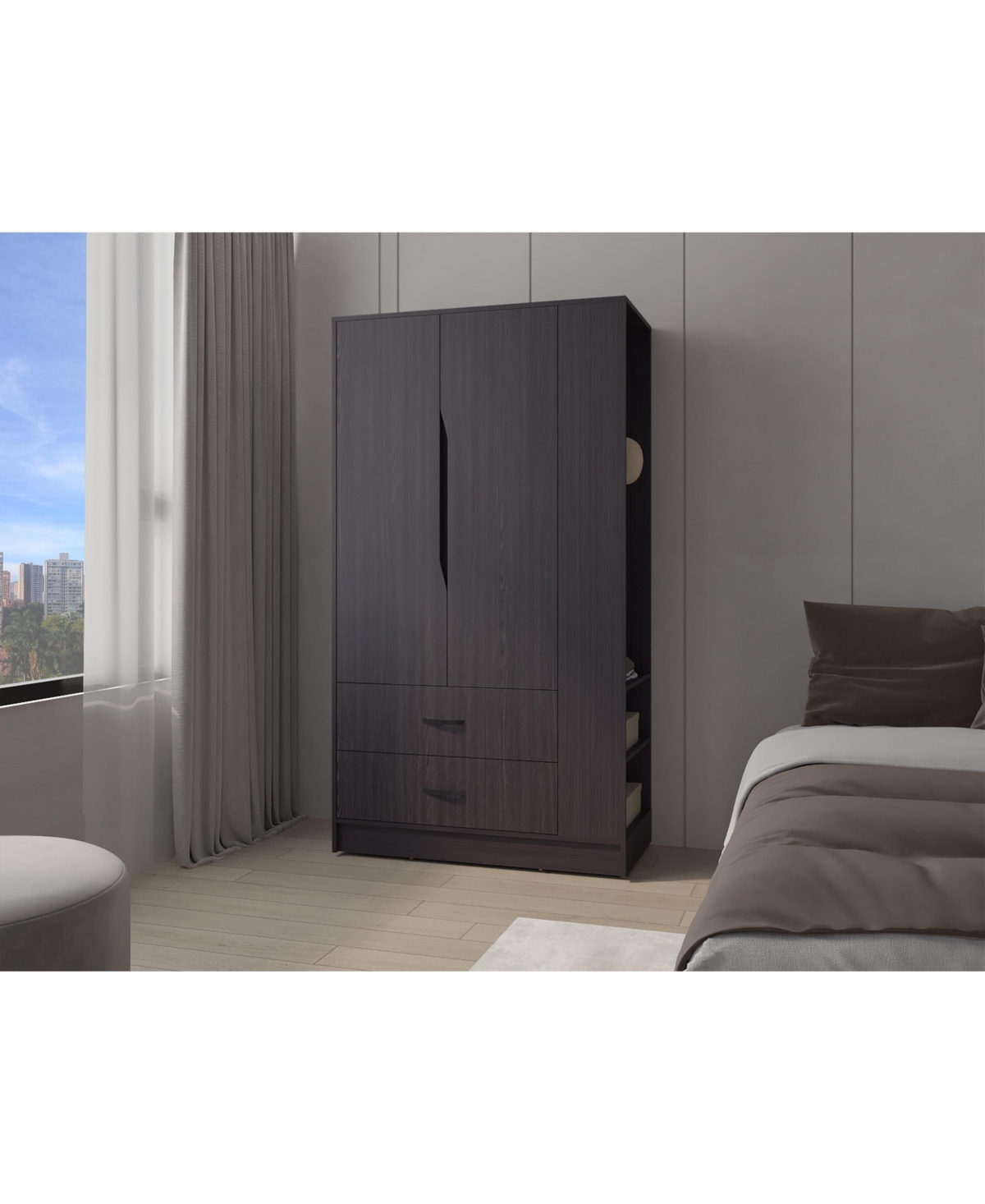Click here for Fm Furniture Sehili 3-Door Wardrobe with Drawer  S... prices