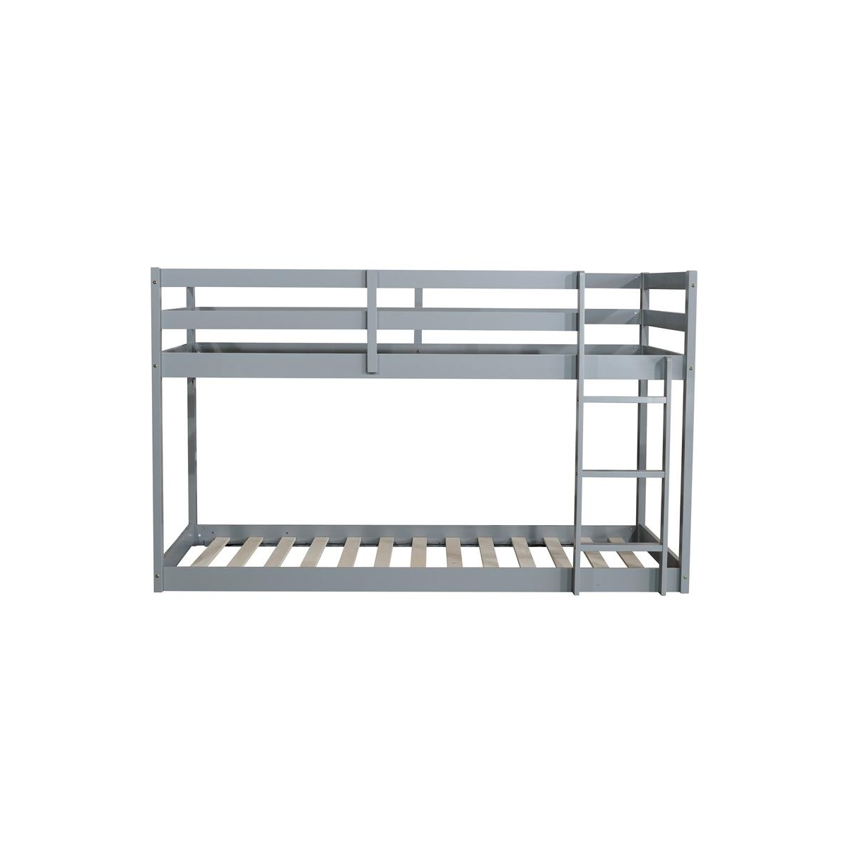 Click here for Cesicia Bunk Bed with Ladder Solid Rubber Wood Flo... prices