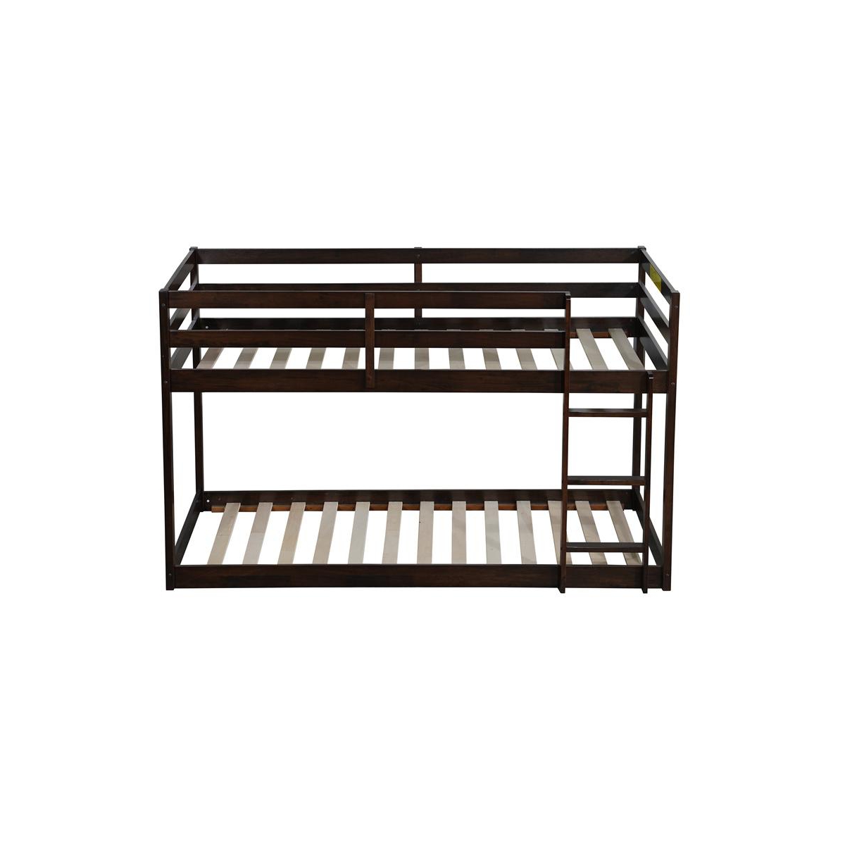 Click here for Cesicia Bunk Bed with Ladder Solid Rubber Wood Flo... prices