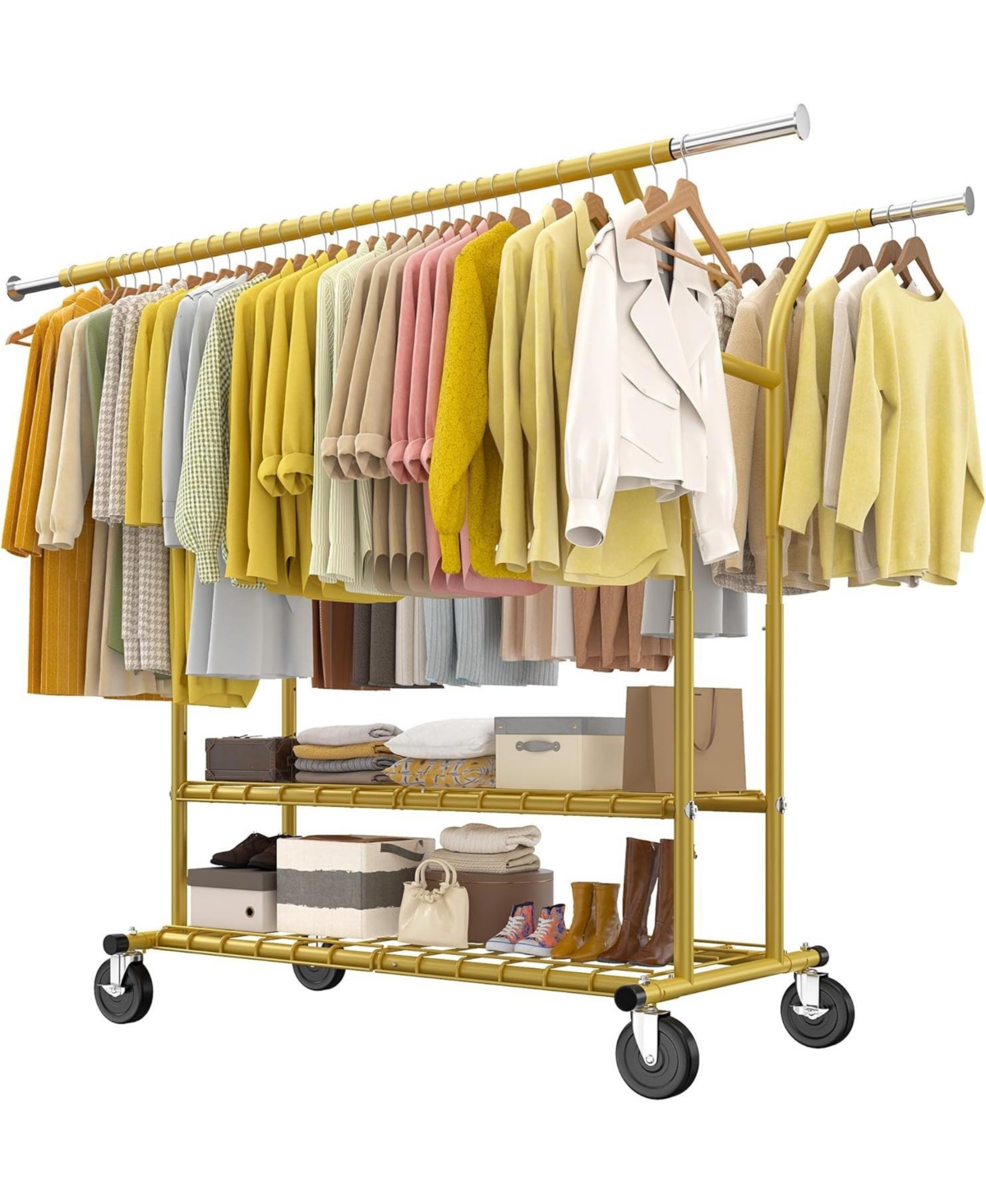 Click here for Raybee 74" W Heavy Duty Clothes Rack  Double... prices
