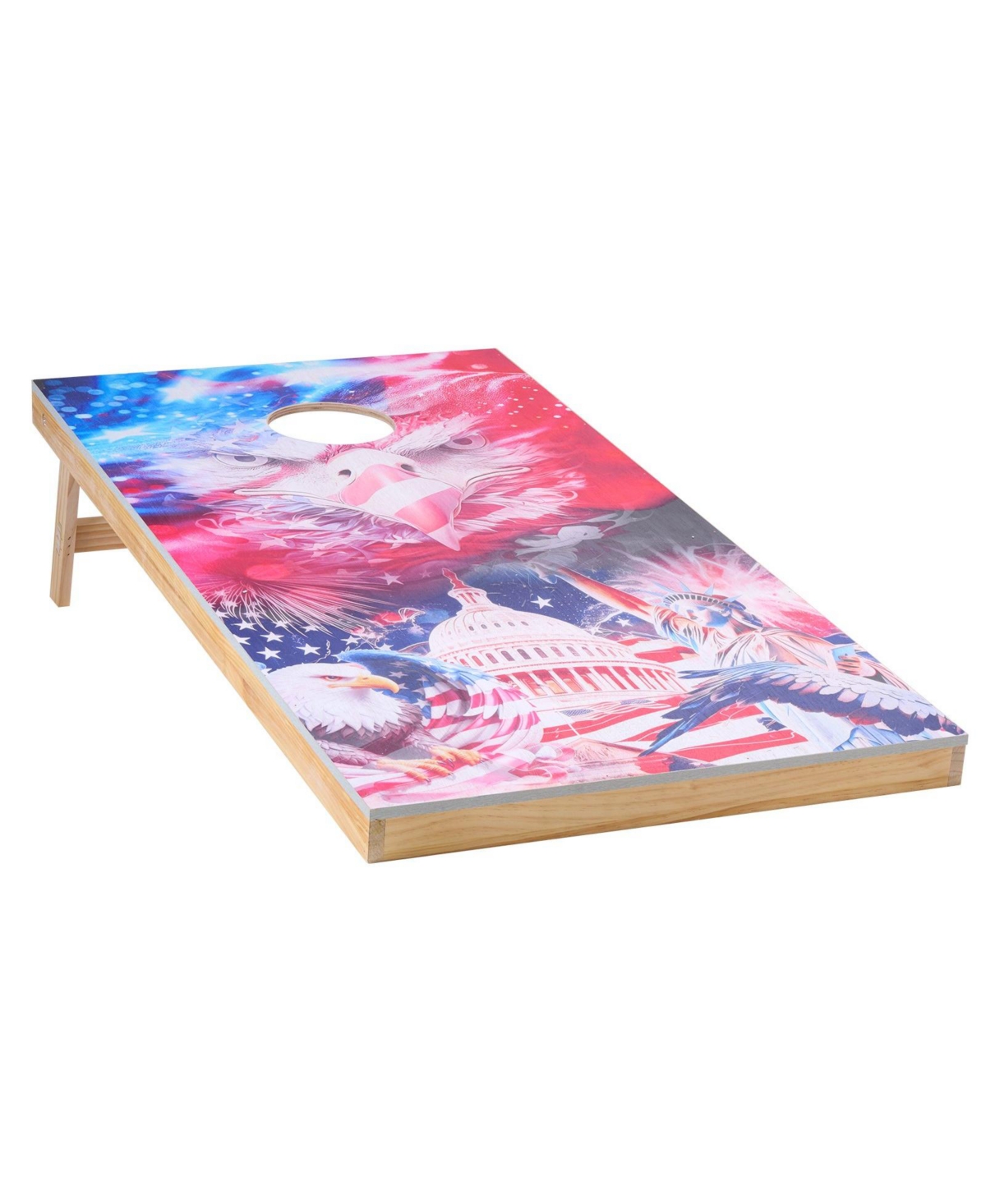 Click here for Sugift Cornhole Set 4x2 Ft Solid Wood Boards with... prices