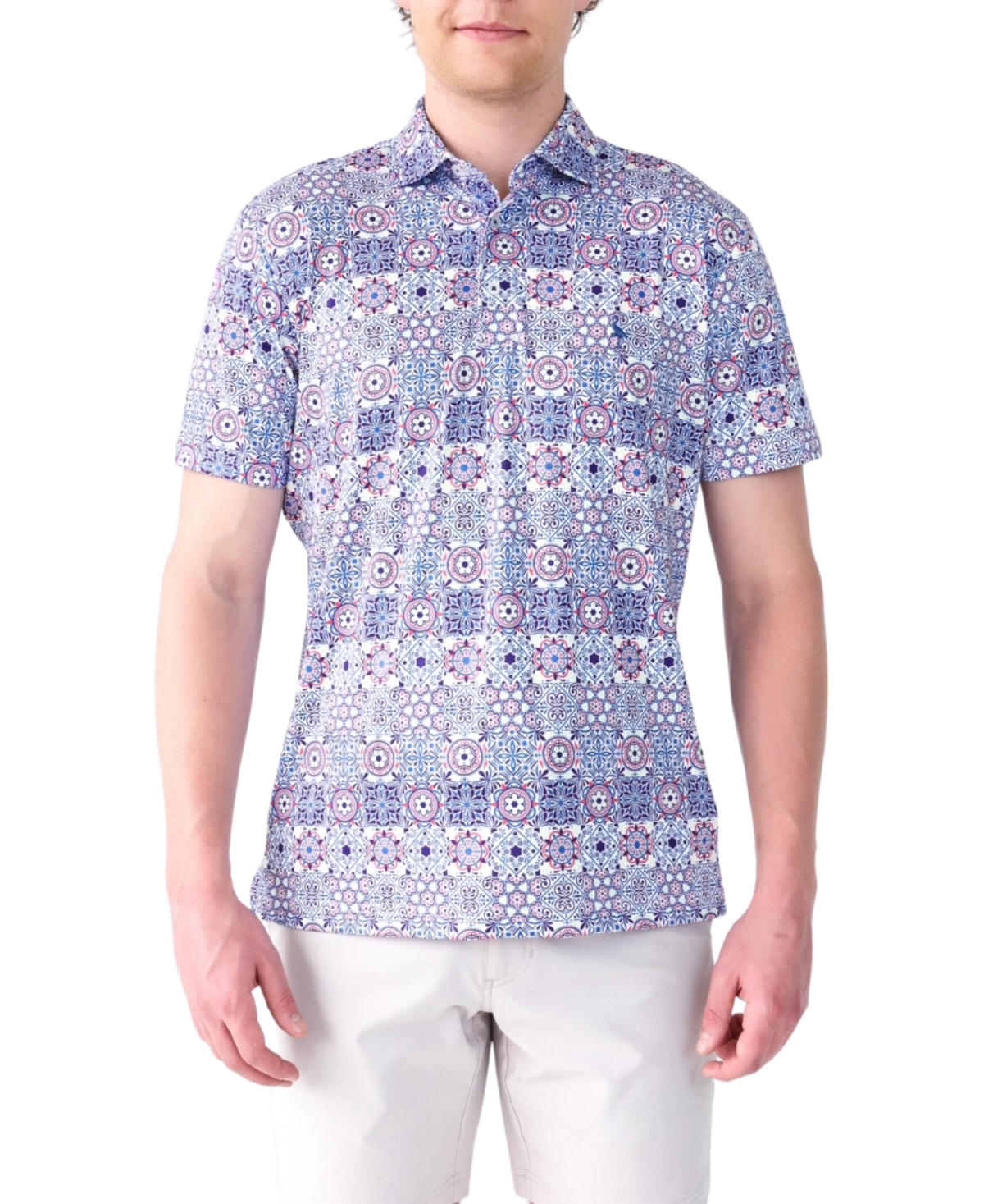 Click here for Tailorbyrd Mens Multi Medallion Performance Polo -... prices