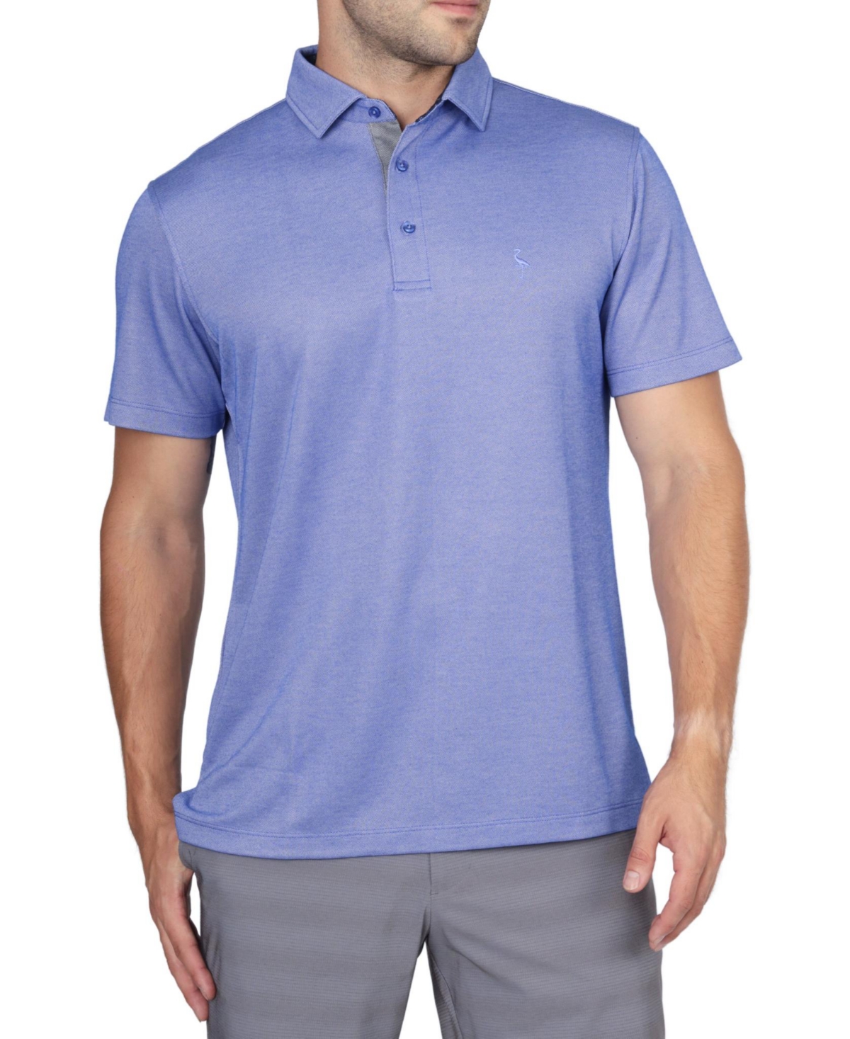 Click here for Tailorbyrd Mens Solid Modal Polo - Royal prices