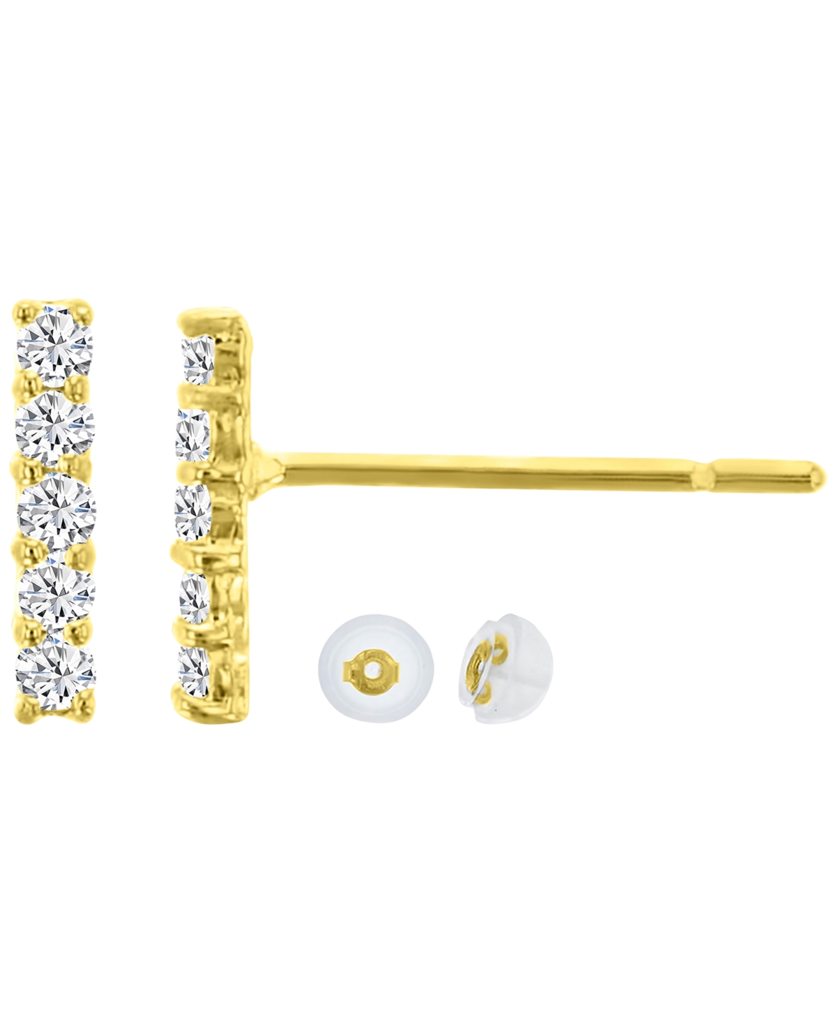 Click here for Macys 14k Yellow Gold Linear Stud Earrings - Gold prices