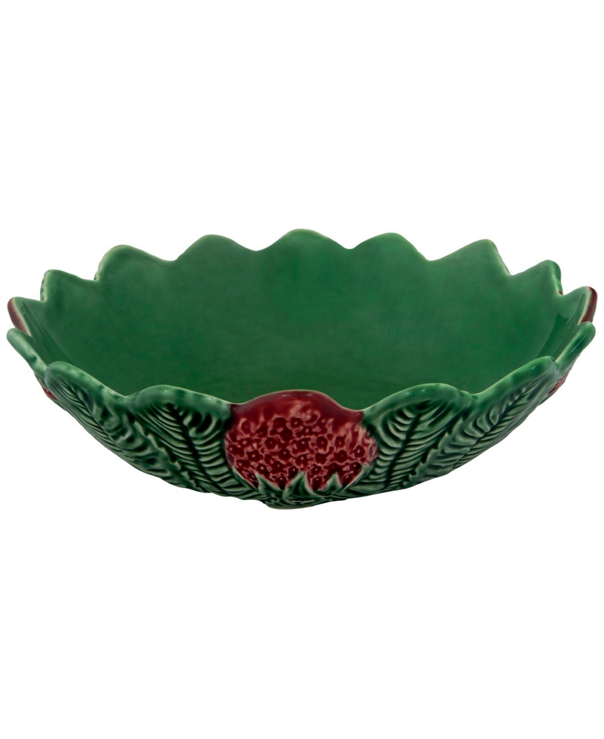 Click here for Bordallo Pinheiro Strawberries 9.3 Round Bowl - Gr... prices