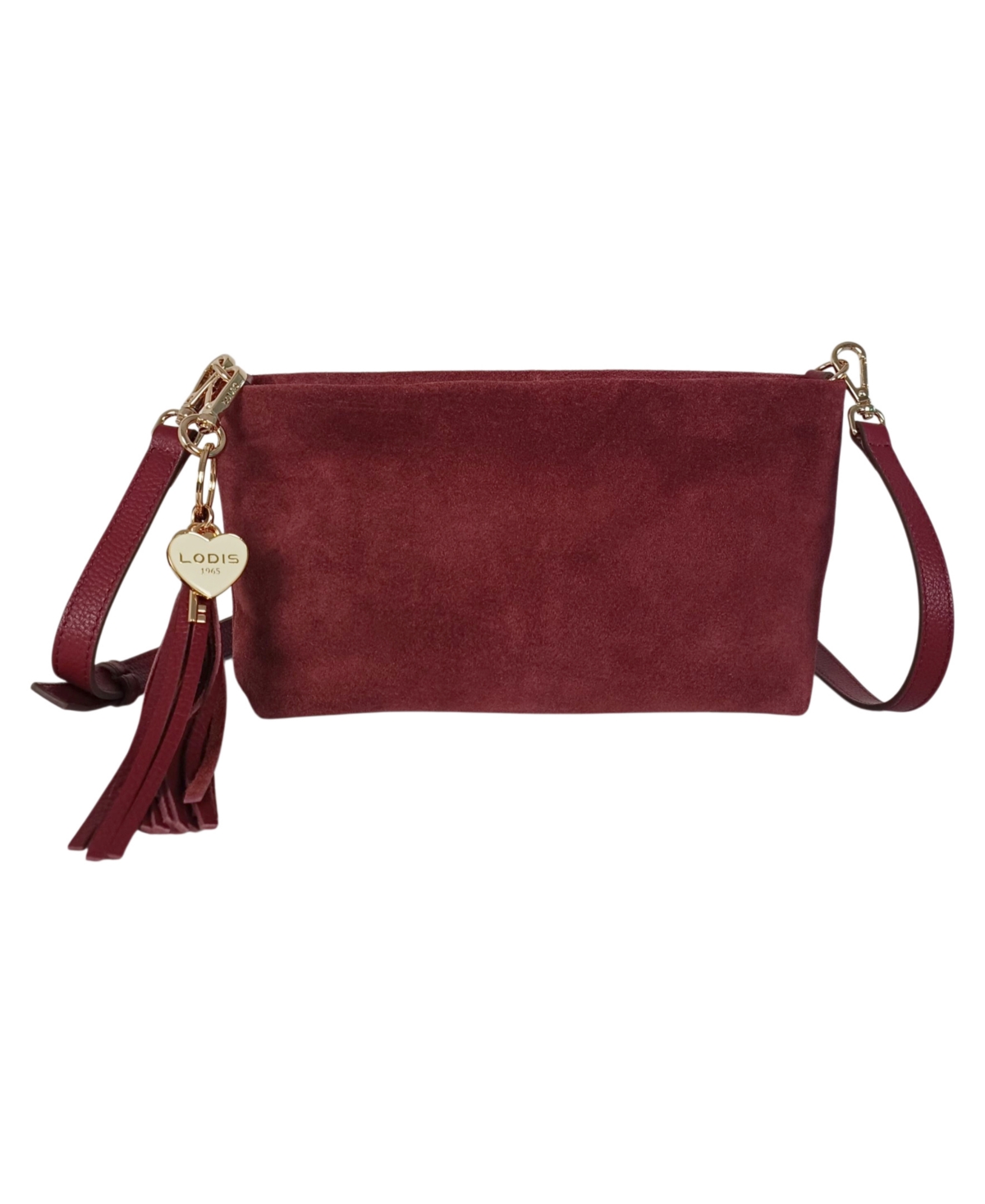 Click here for Lodis Meridian Small Crossbody Bag - Rhubarb Su prices