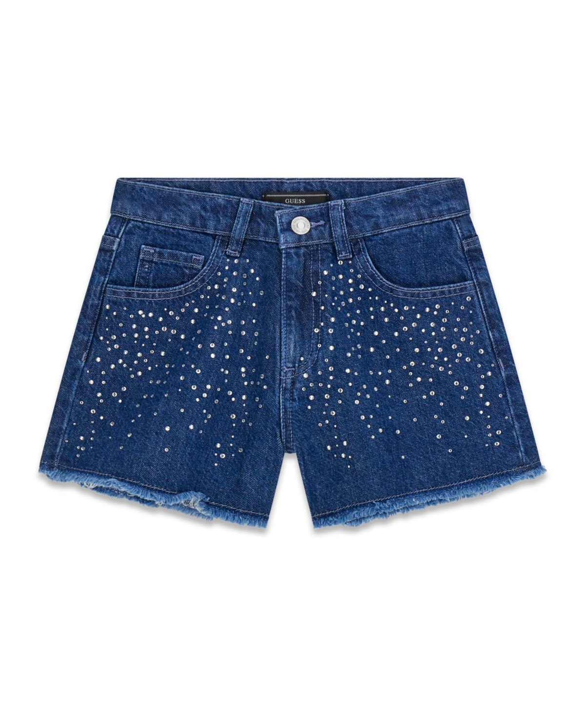 Click here for Guess Girls 7-16 Rhinestone Jean Shorts - Blue prices