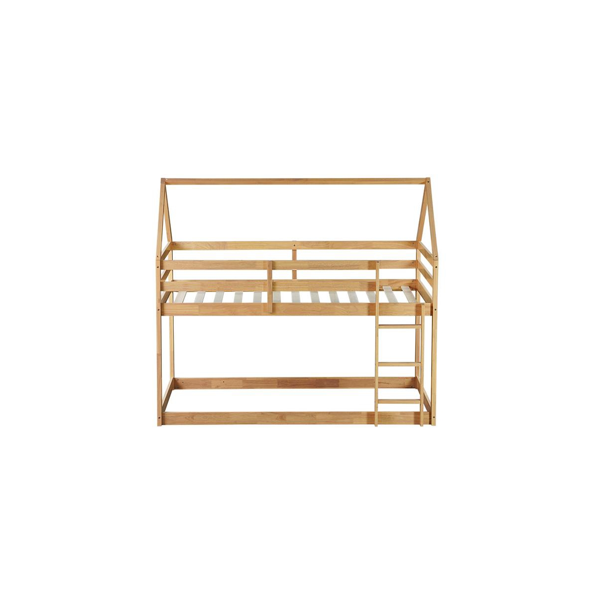 Click here for Cesicia Bunk Bed with Ladder and Guardrails Low-He... prices