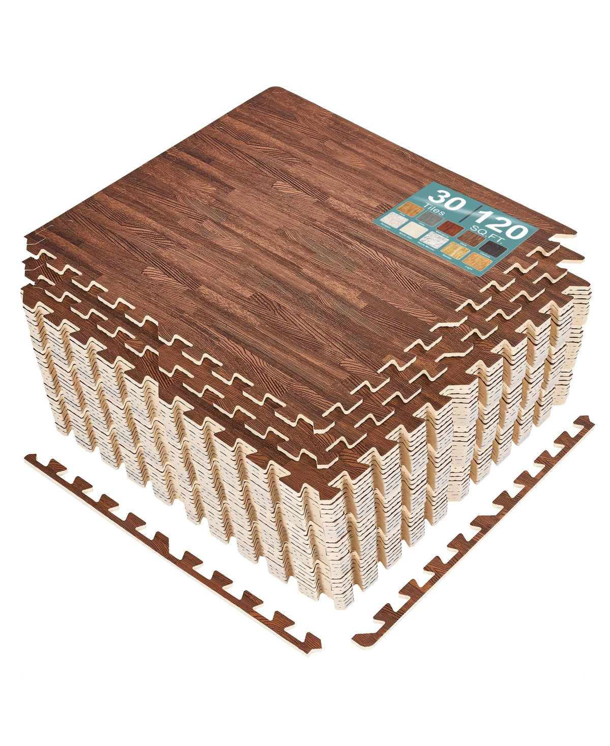 Click here for Sorbus 120 Sq. Ft. Interlocking Eva Foam Wood Grai... prices