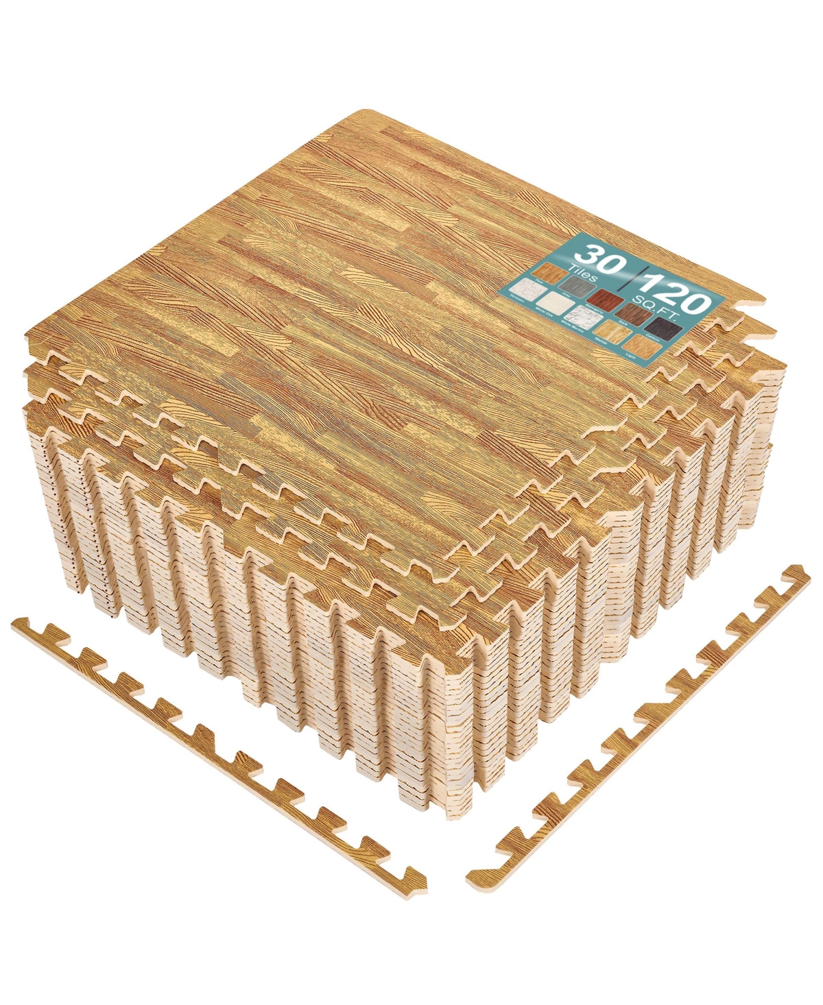 Click here for Sorbus 120 Sq. Ft. Interlocking Eva Foam Wood Grai... prices