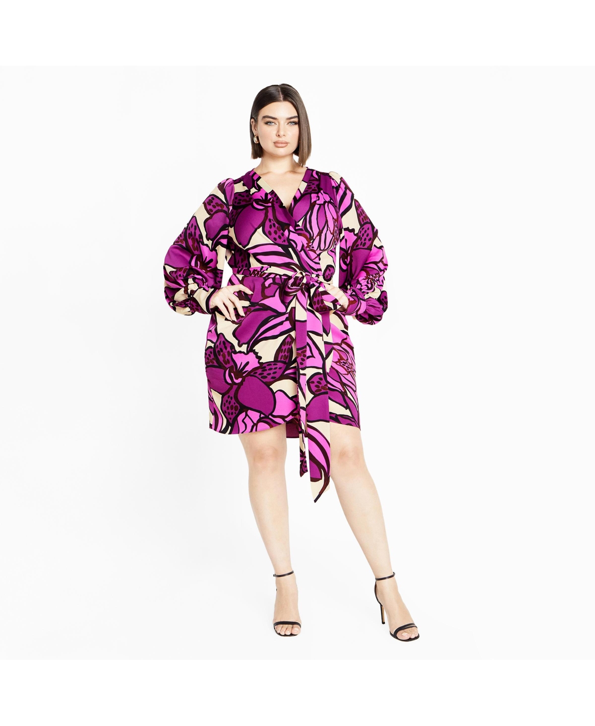 Click here for City Chic Womens Amalia Print Dress - Print prices