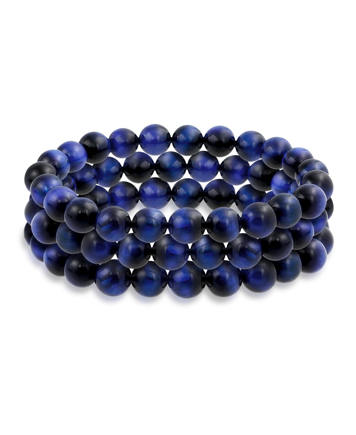 Click here for Bling Jewelry Stackable Set Of 3 Natural Stone Rou... prices