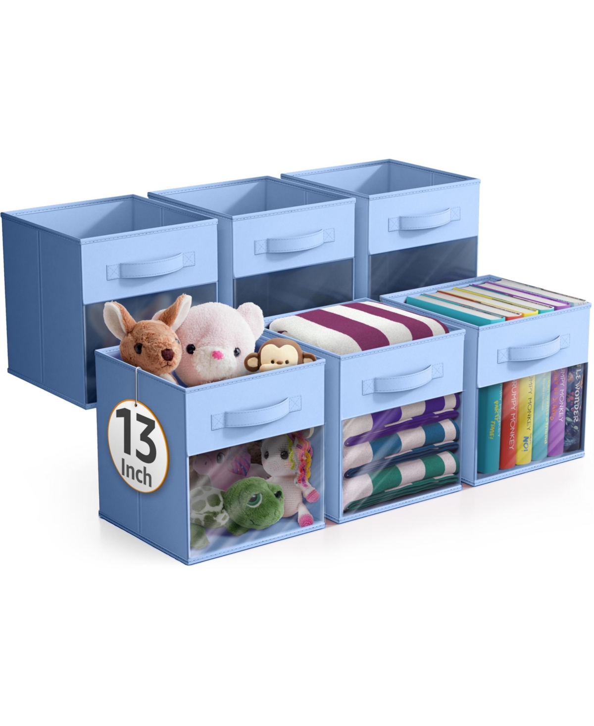 Click here for Sorbus 11 Inch Storage Bins with Clear Window - Pa... prices