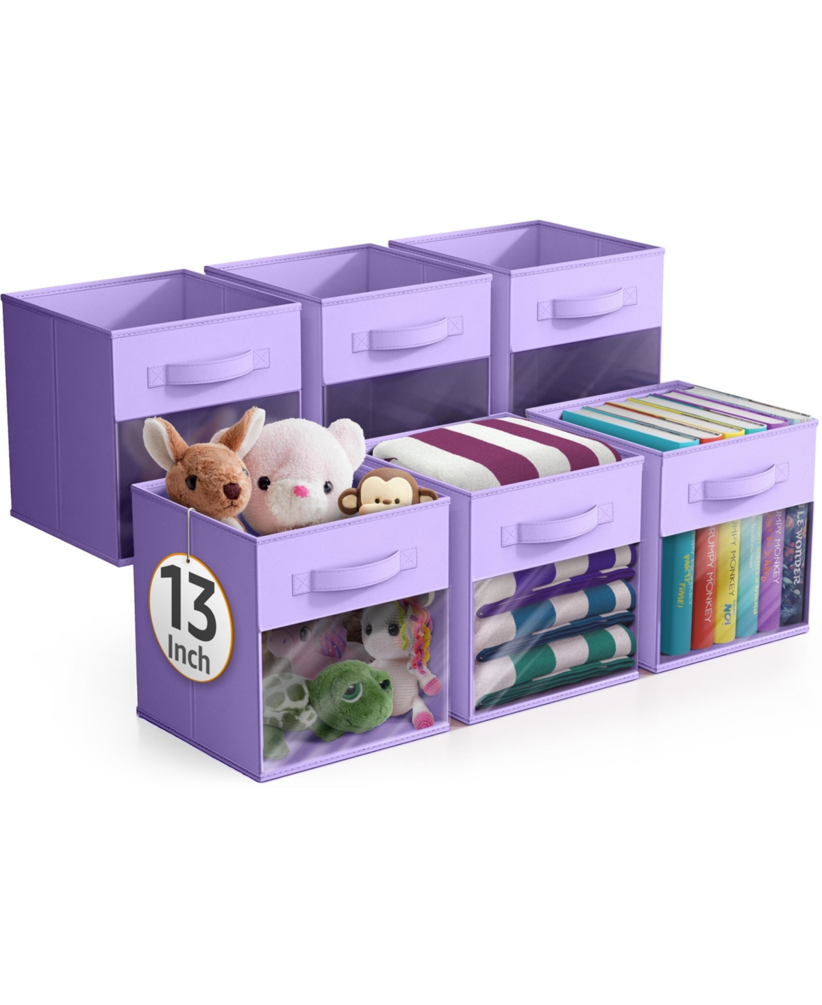 Click here for Sorbus 11 Inch Storage Bins with Clear Window - Pa... prices