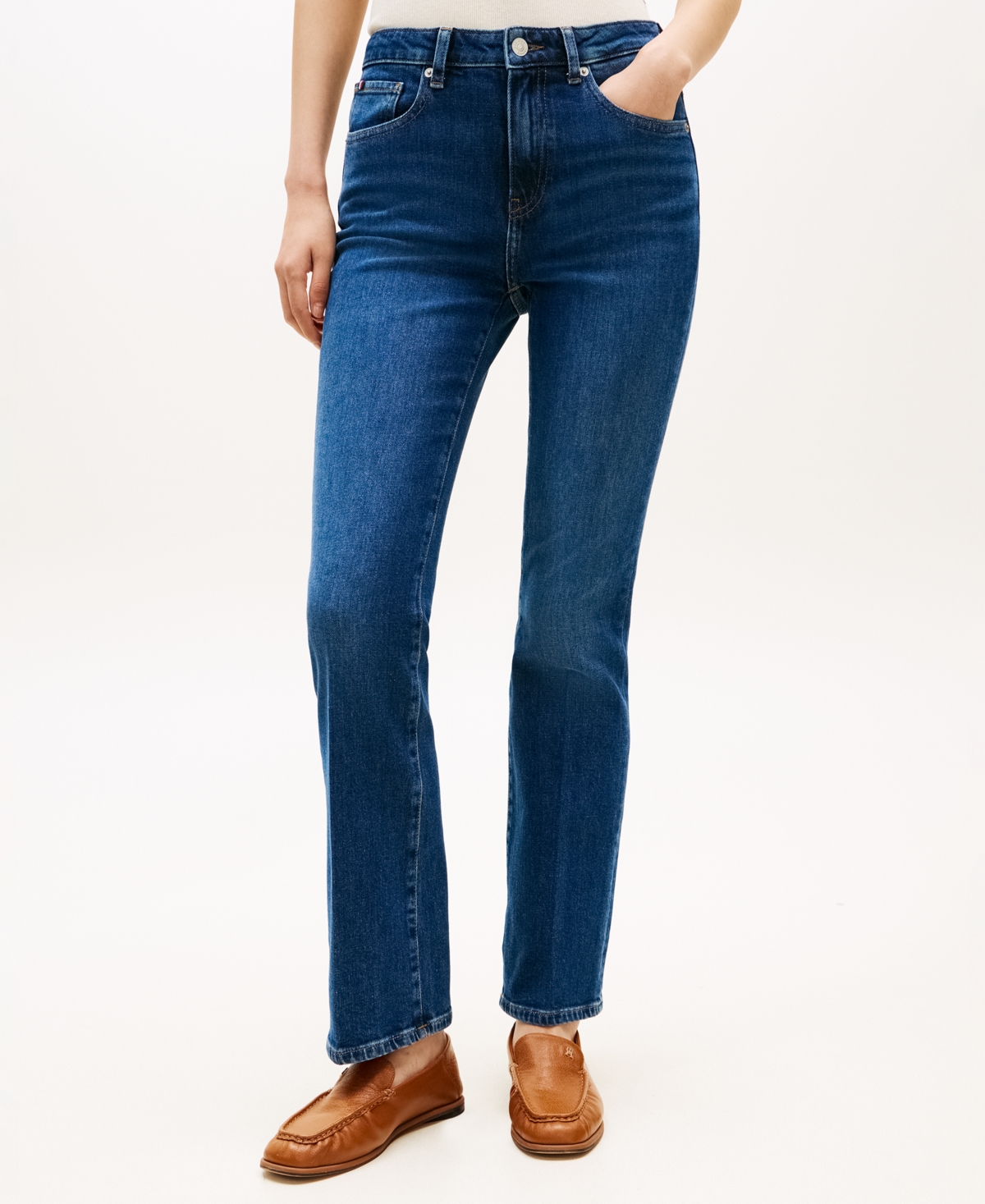 Click here for Tommy Hilfiger Womens Denim Bootcut Jeans - Blue prices