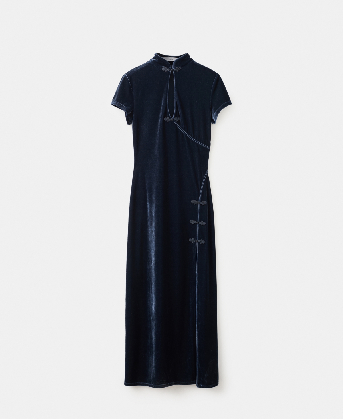 Click here for Mango Womens Toggle Fastenings And Slit Velvet Dre... prices