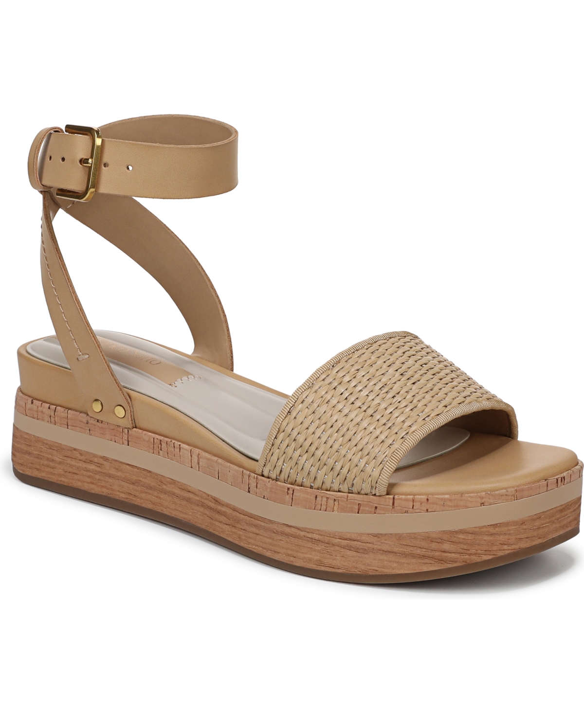 Click here for Franco Sarto Womens Hava 2 Square Toe Strappy Sand... prices