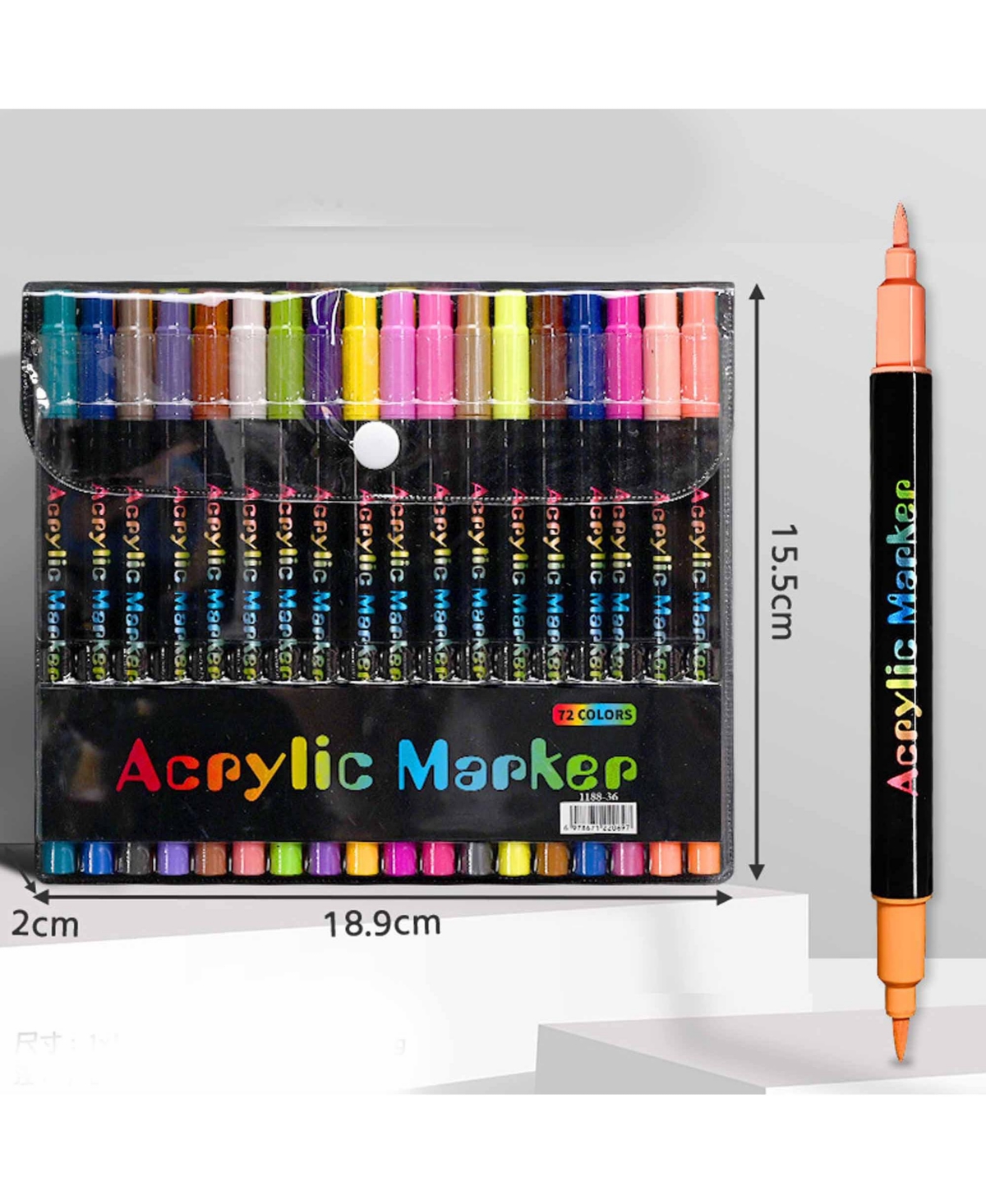 Click here for Htutwoo 72 Colors Acrylic Paint Markers  Soft-Tip... prices
