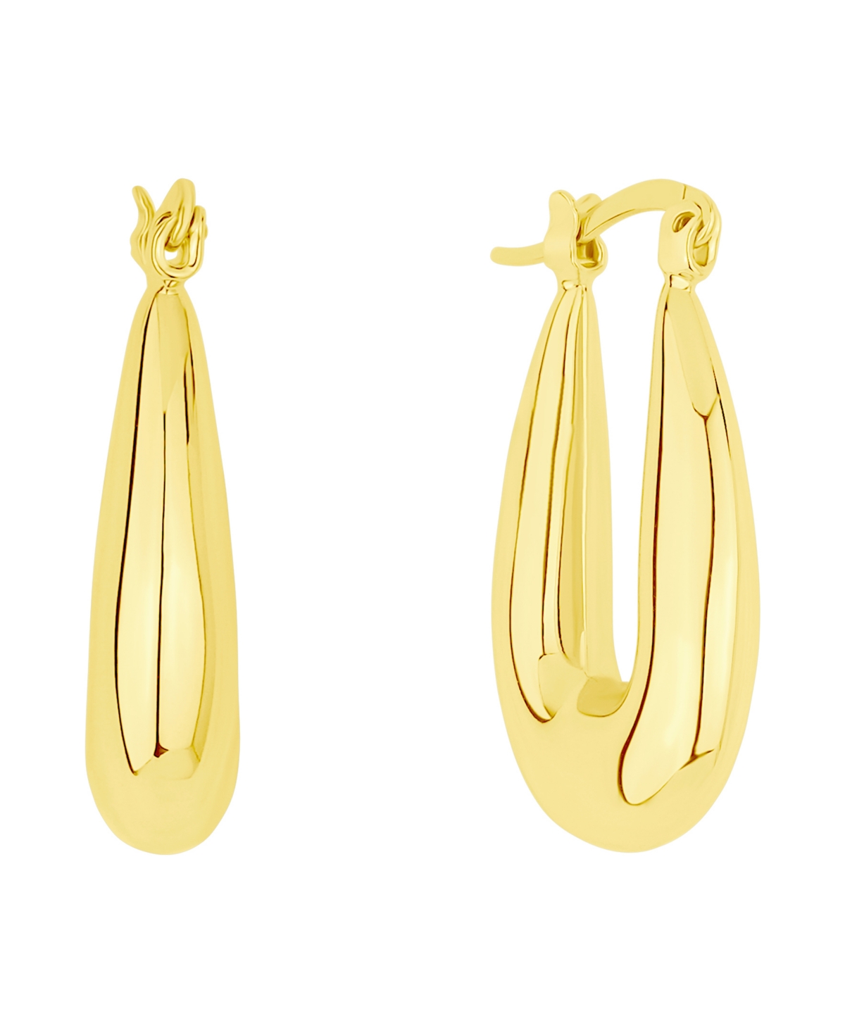 Click here for And Now This Puff Click Top Hoop Earrings - Gold prices