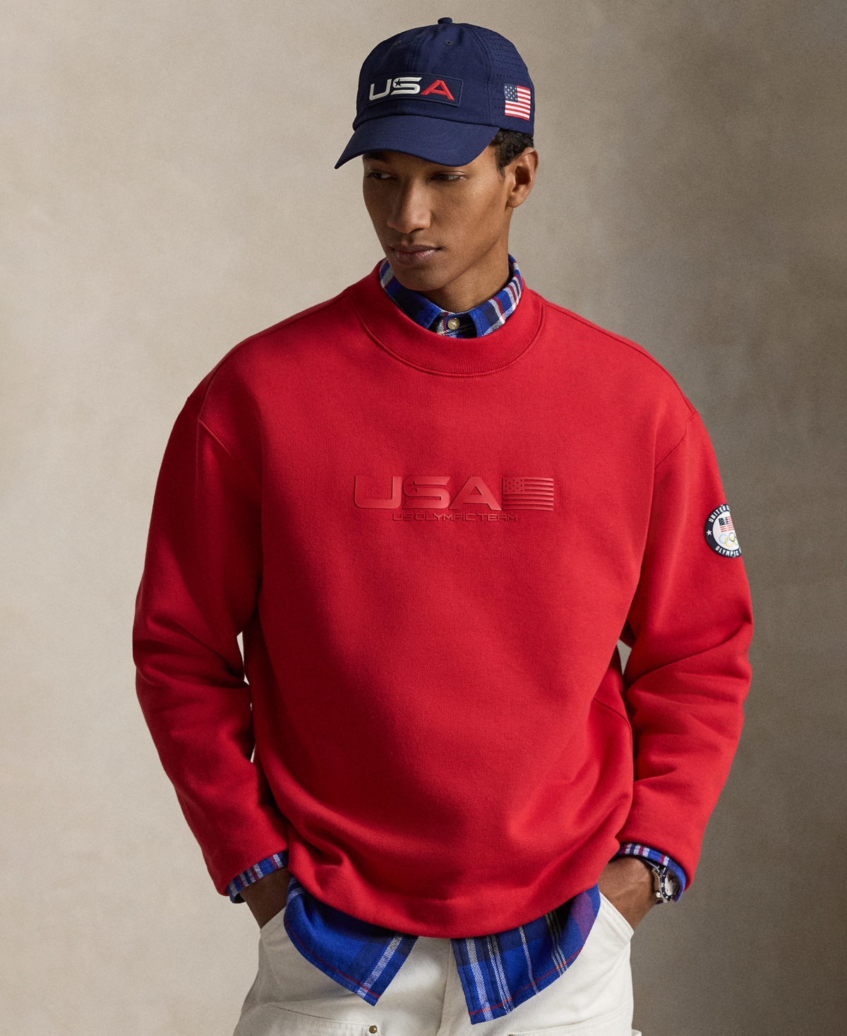 Click here for Polo Ralph Lauren Mens Team Usa Mock Neck Sweatshi... prices